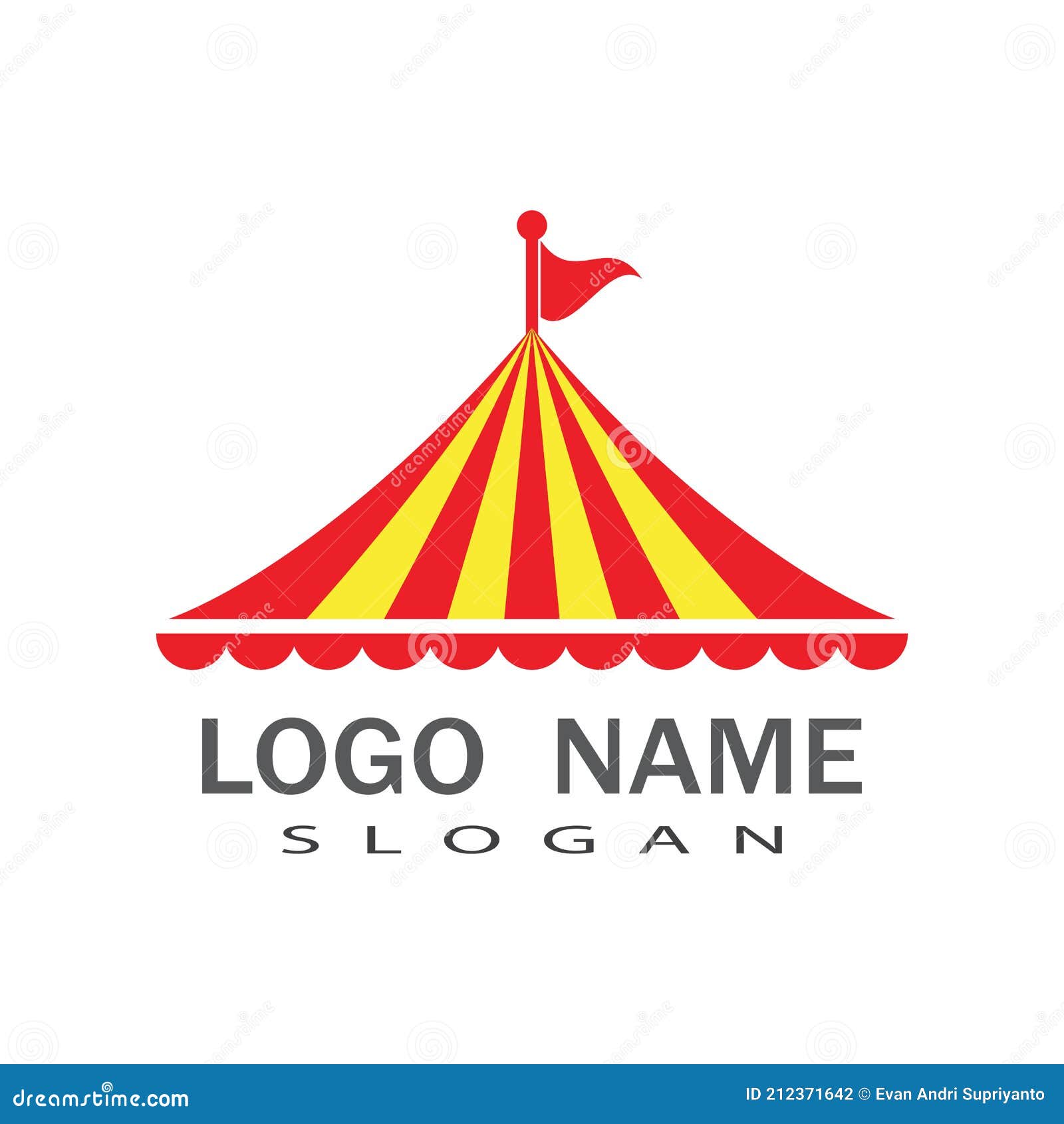 Circus Logo Template Vector Symbol Design Stock Vector - Illustration ...