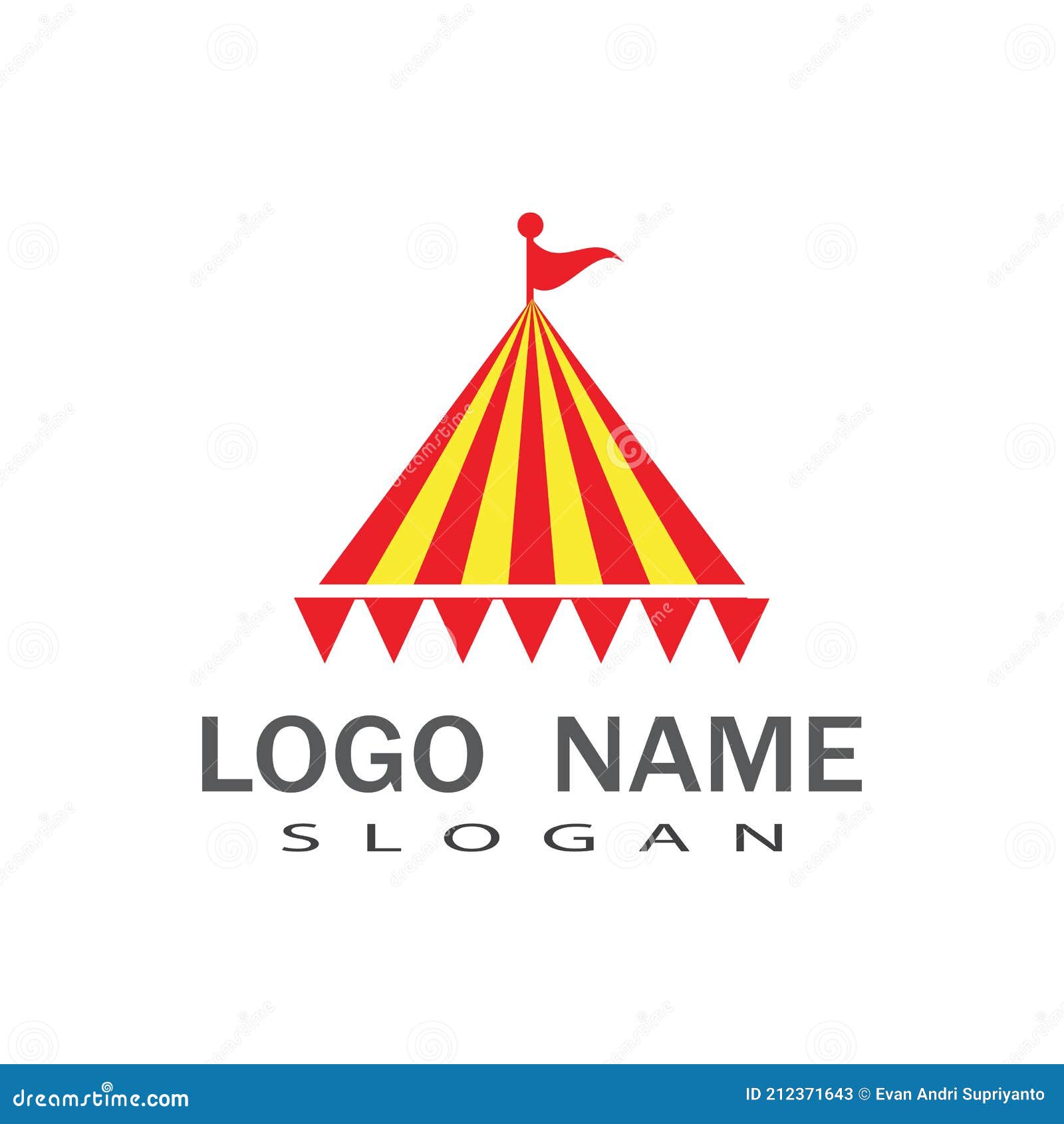 Circus Logo Template Vector Symbol Design Stock Vector - Illustration ...