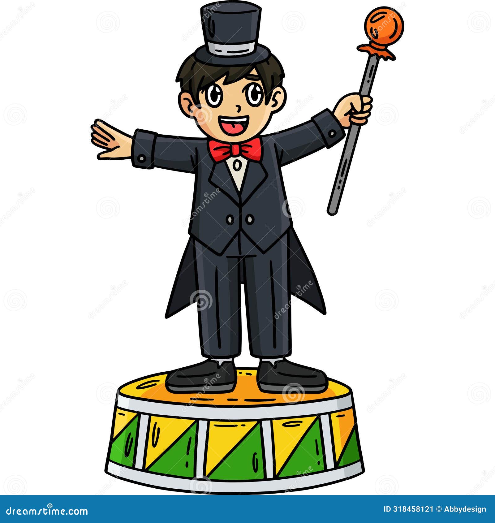 Circus Master Cartoon Colored Clipart Illustration Stock Vector ...