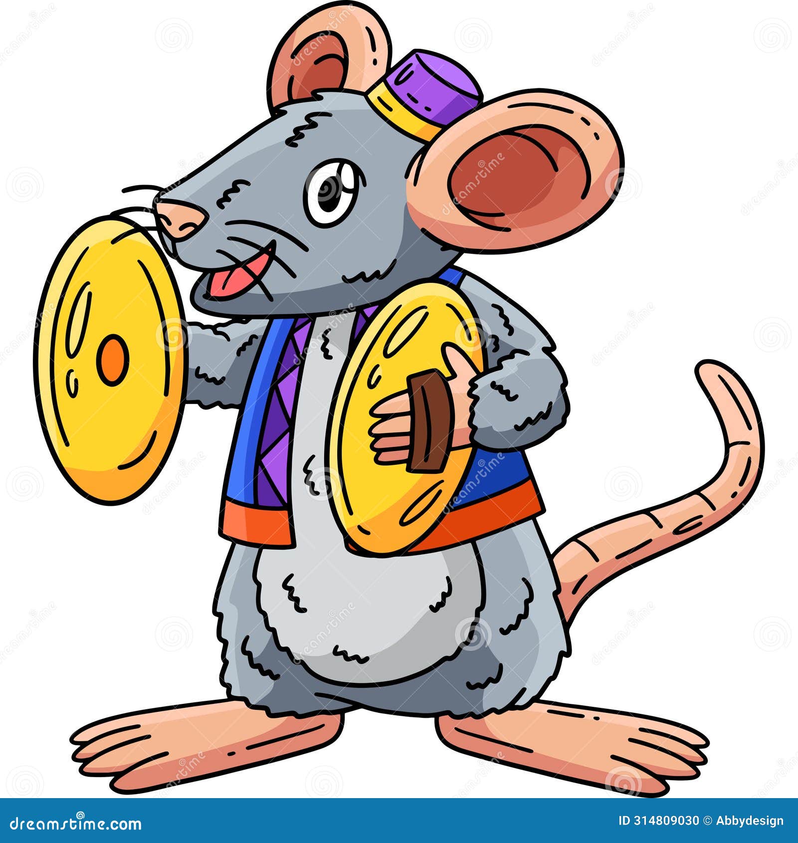 Circus Mouse Cartoon Colored Clipart Illustration Stock Illustration ...