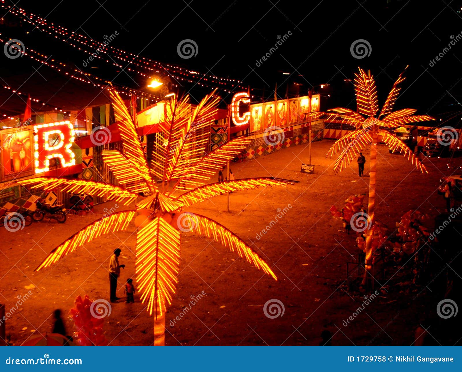 Circus Palms stock photo. Image of decorate, colourful - 1729758