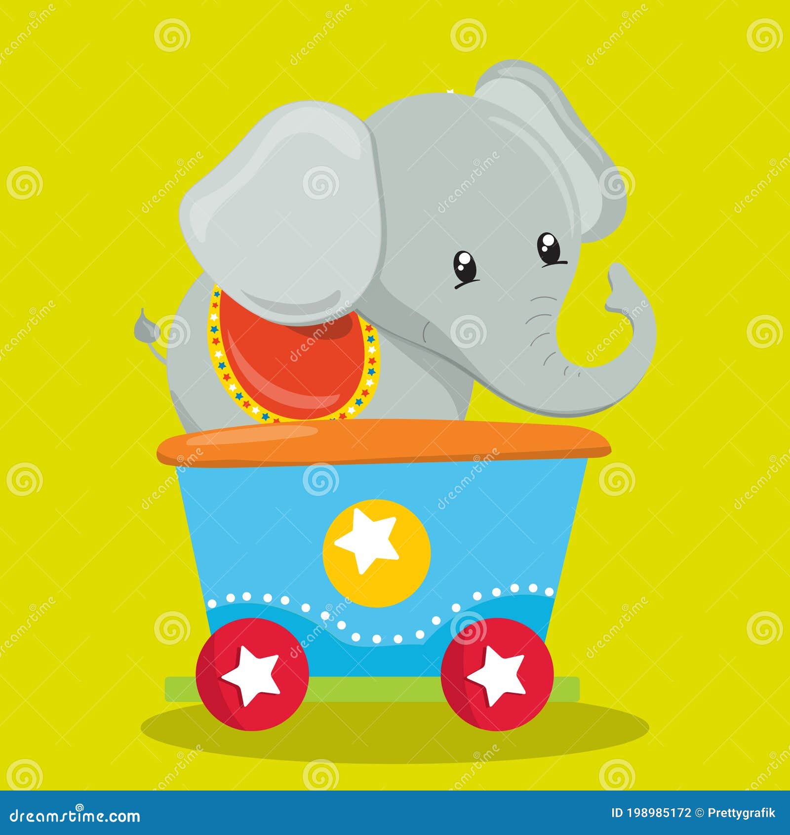 Circus Party Train Elephant 05 Stock Vector - Illustration of elephant ...