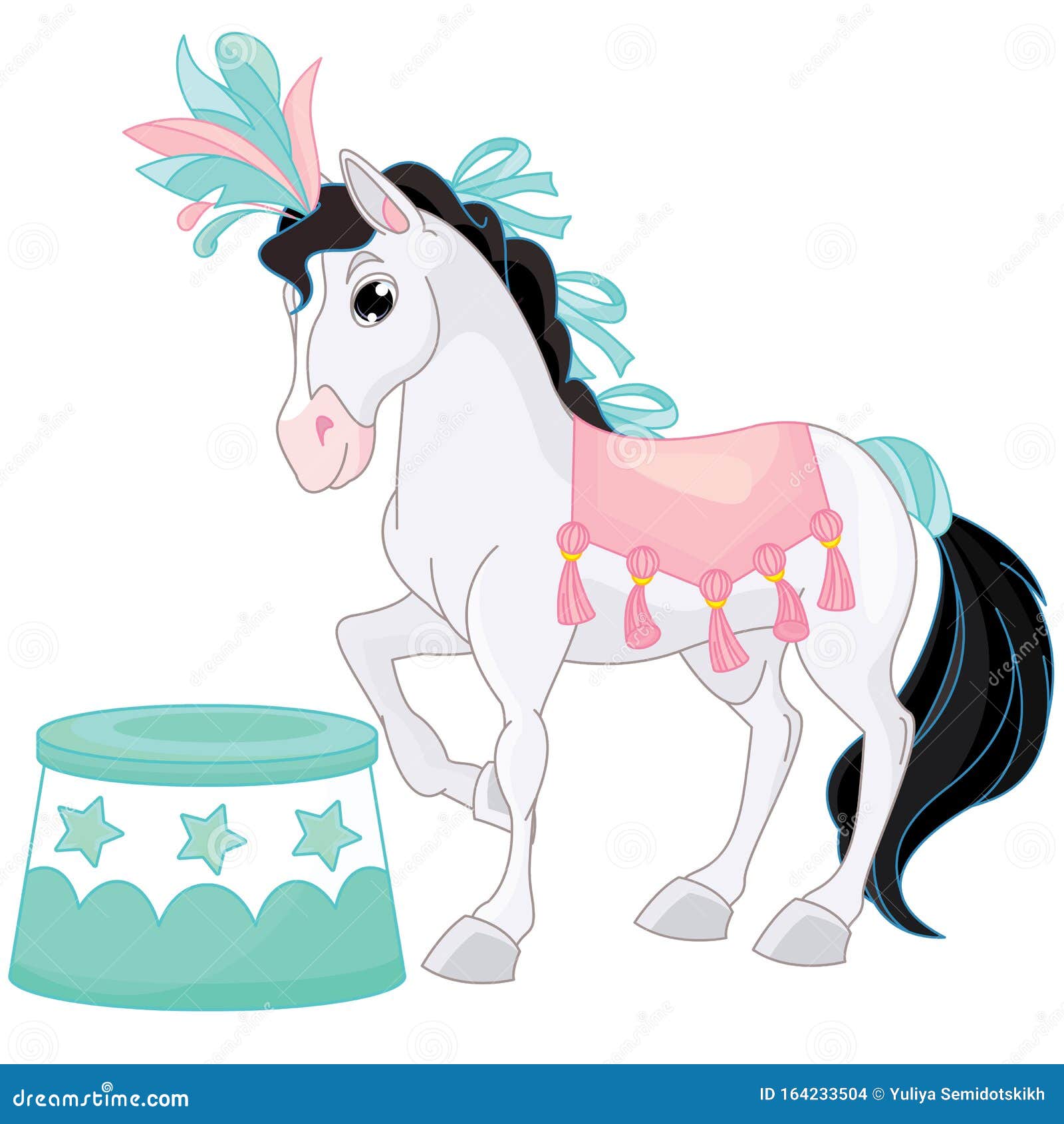 Pony Silhouette Cartoon Vector | CartoonDealer.com #125923375