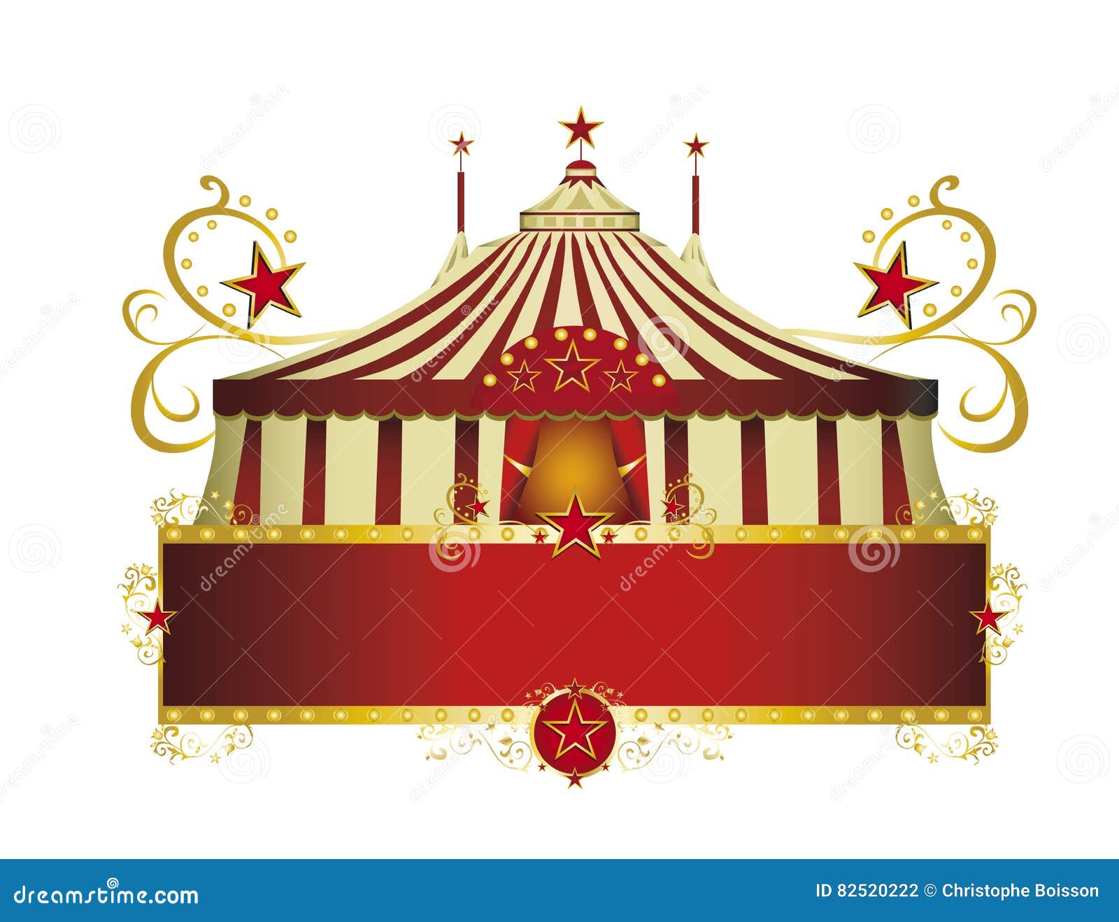 Circus red border frame stock vector. Illustration of carnival - 82520222