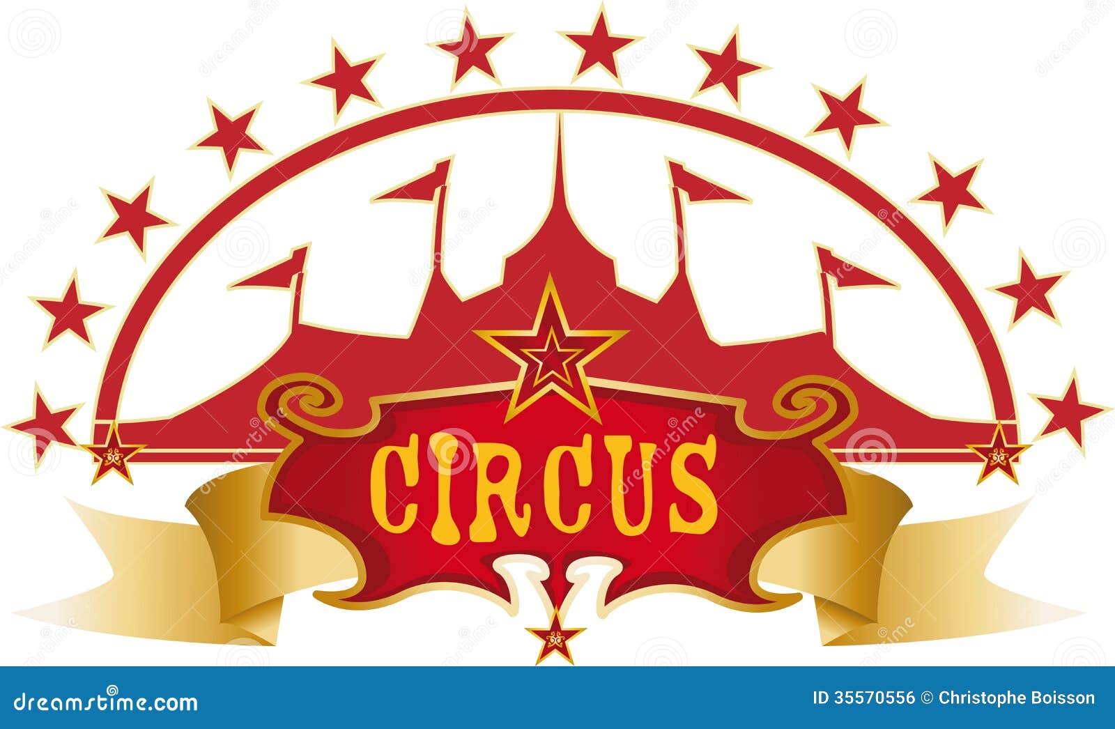 Circus red design stock vector. Illustration of amusement - 35570556