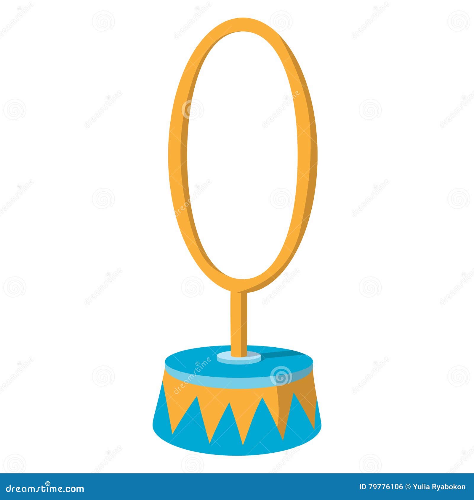 Circus Ring Or Hoop On Fire. Flame On Transparent Background Cartoon ...