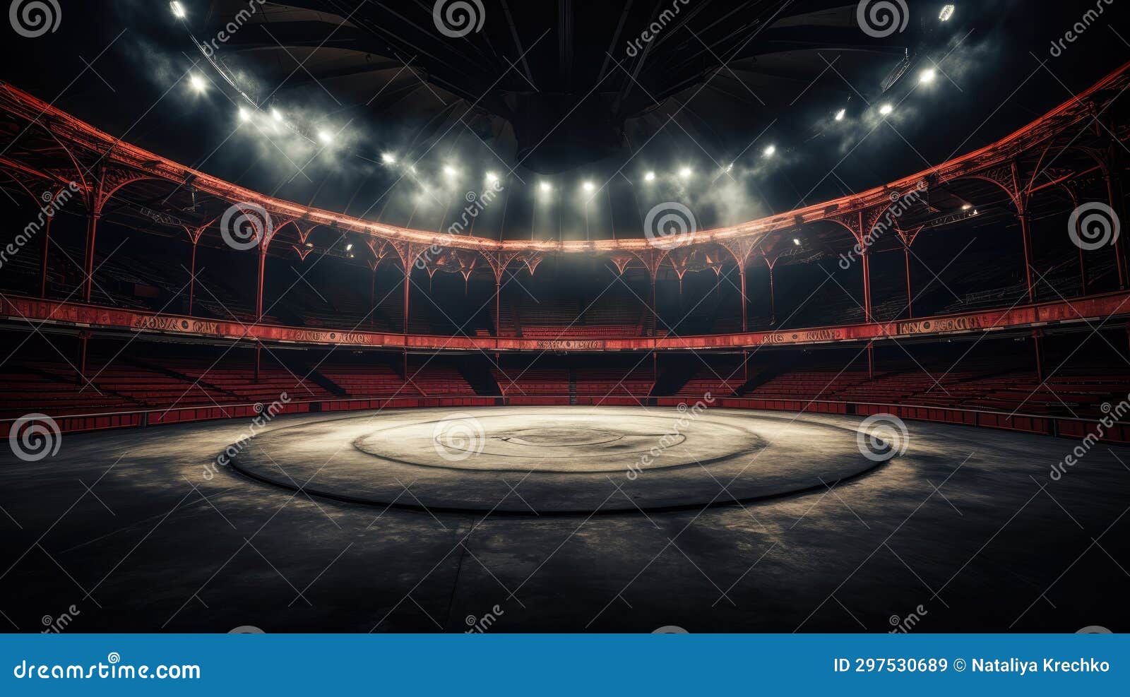 Circus Ring and Chairs for People. Circus Arena Stock Image - Image of ...
