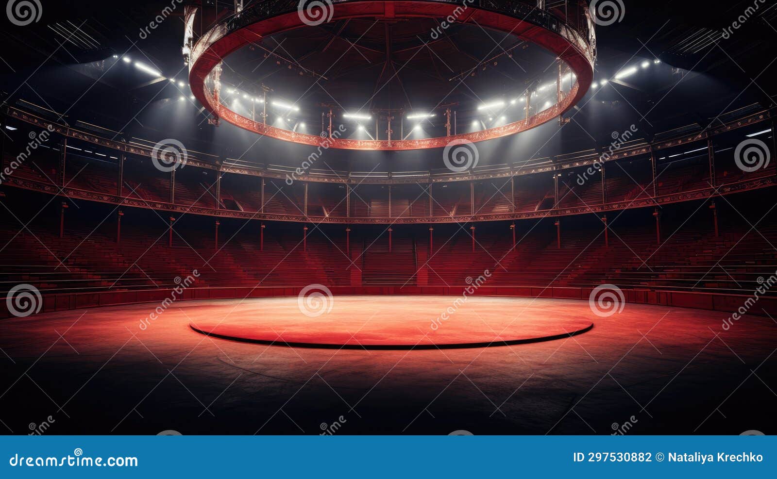 Circus Ring and Chairs for People. Circus Arena Stock Illustration ...