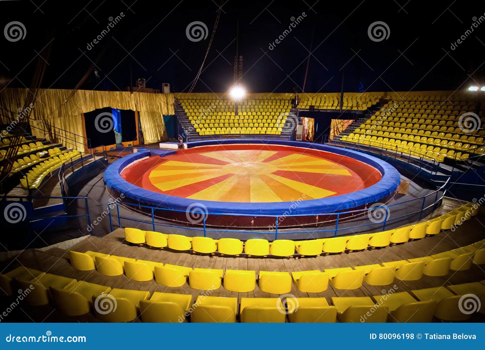 Circus Ring and Chairs for People Stock Photo - Image of design, artist ...