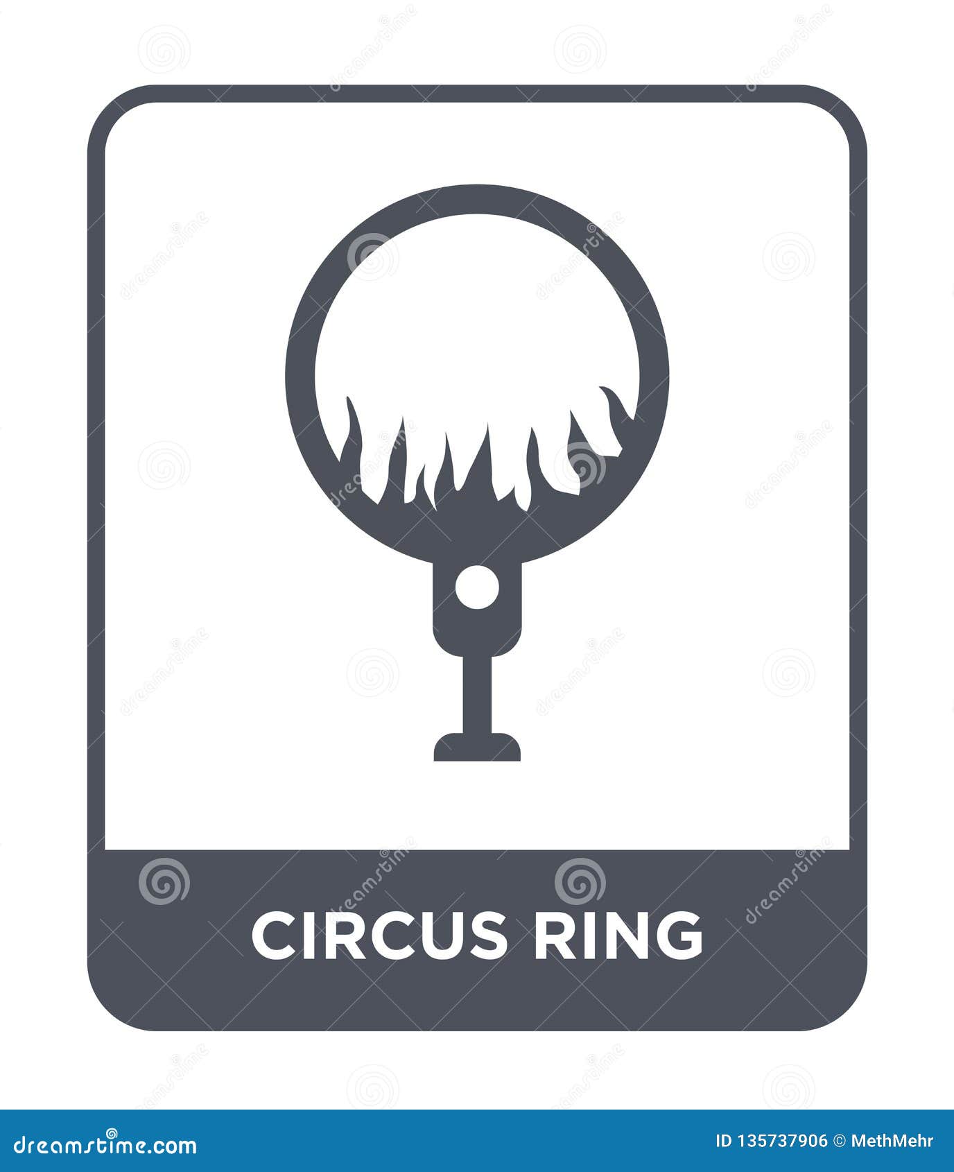 Circus Ring Icon in Trendy Design Style. Circus Ring Icon Isolated on ...