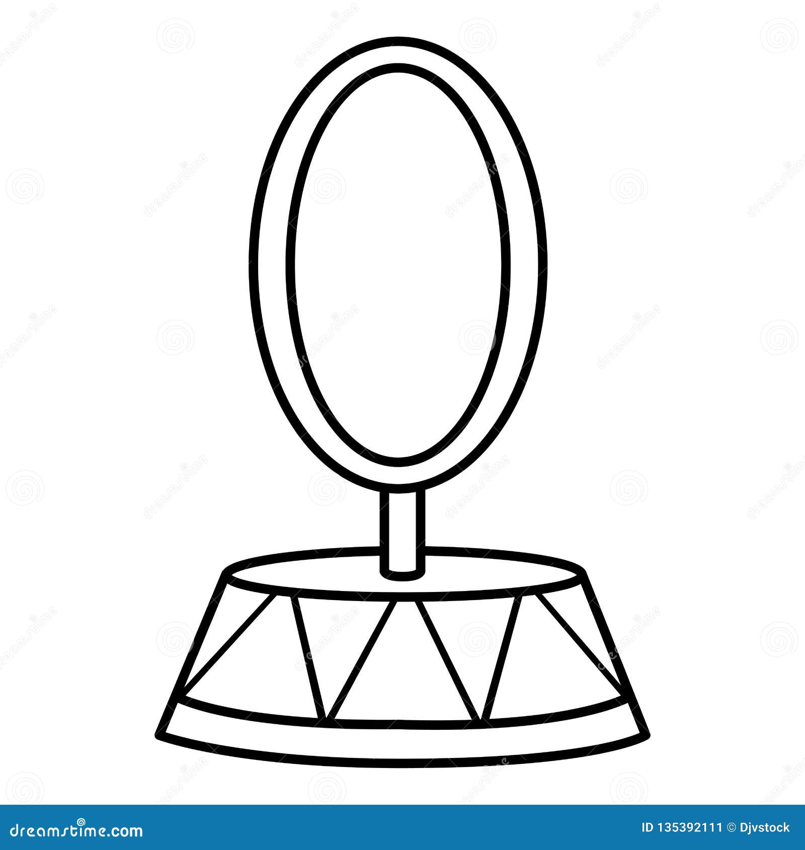 Circus ring isolated icon stock vector. Illustration of circle - 135392111