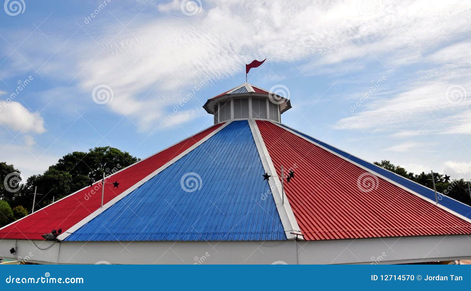 Circus roof stock photo. Image of outdoor, bright, building - 12714570