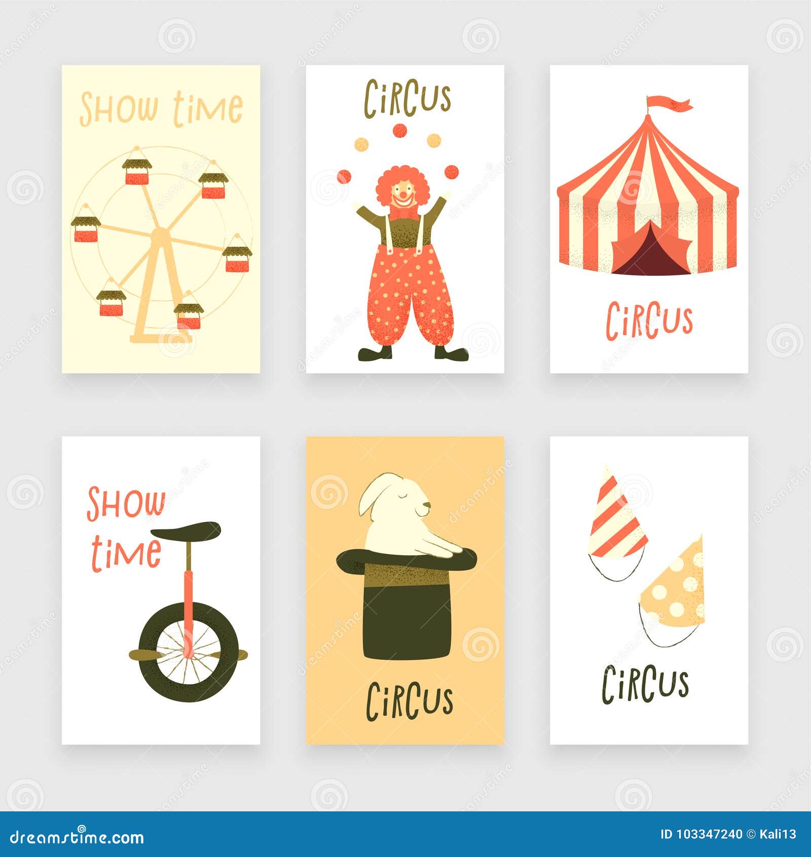 Circus set of characters stock illustration. Illustration of show ...