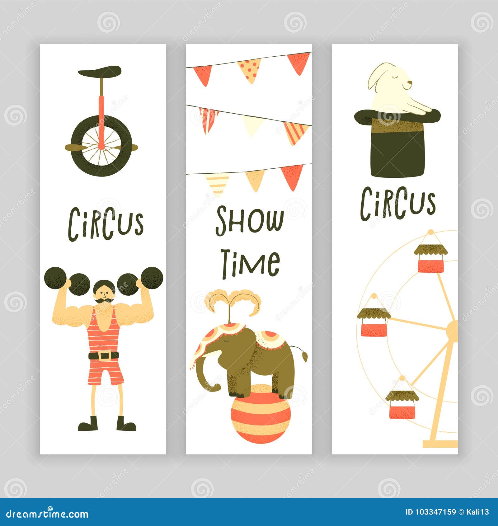 Circus set of characters stock illustration. Illustration of ...