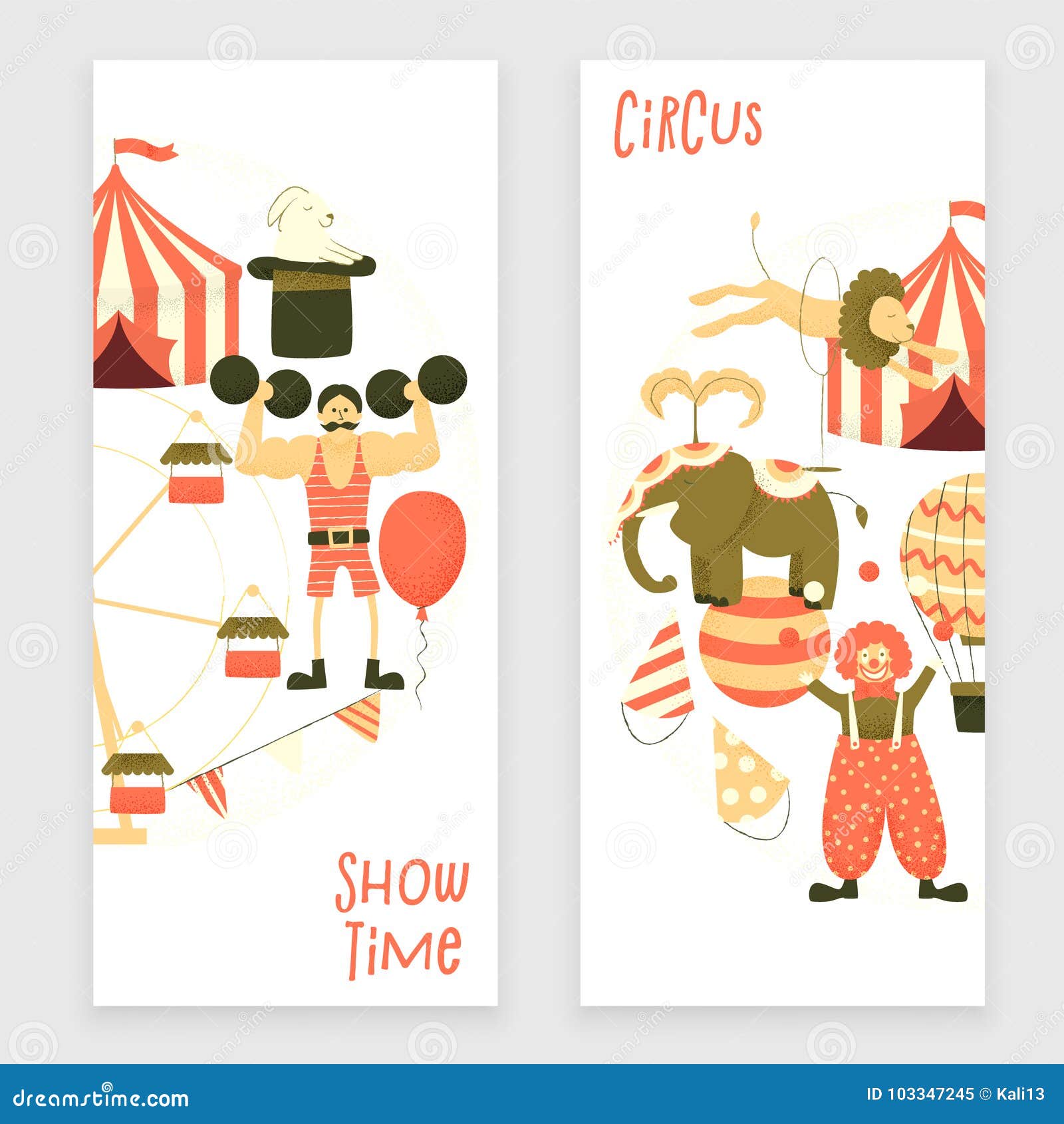 Circus set of characters stock illustration. Illustration of line ...