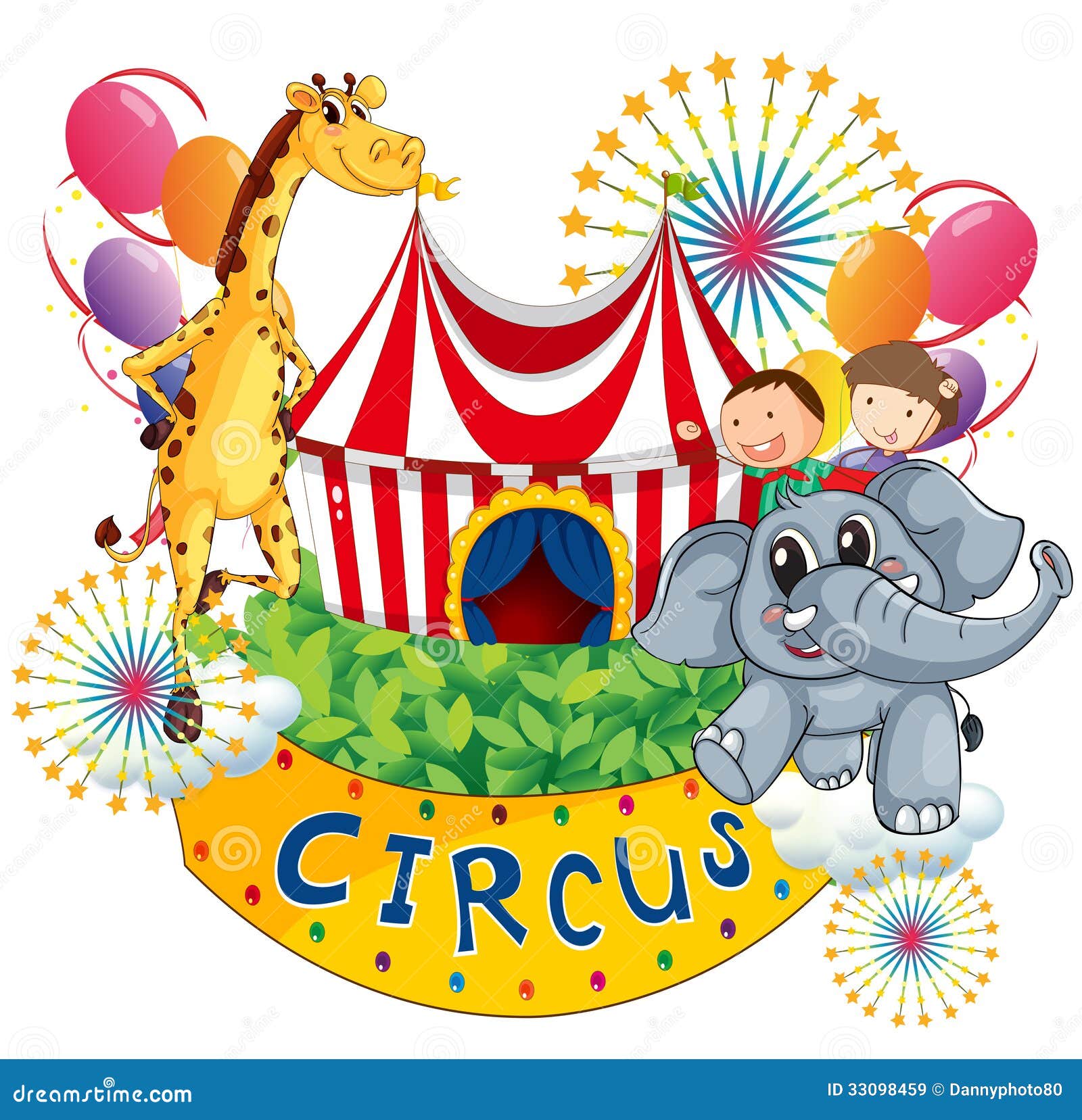 Circus Show Poster. Curtain Frame Invitation Banner. Advertising Flyer ...