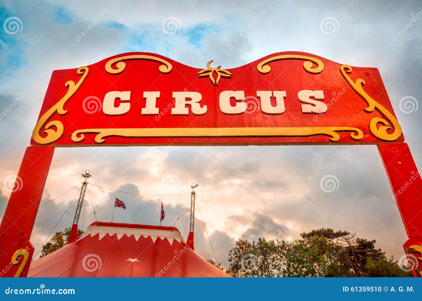 Retro Fairground Circus Sign Stock Images - 26 Photos