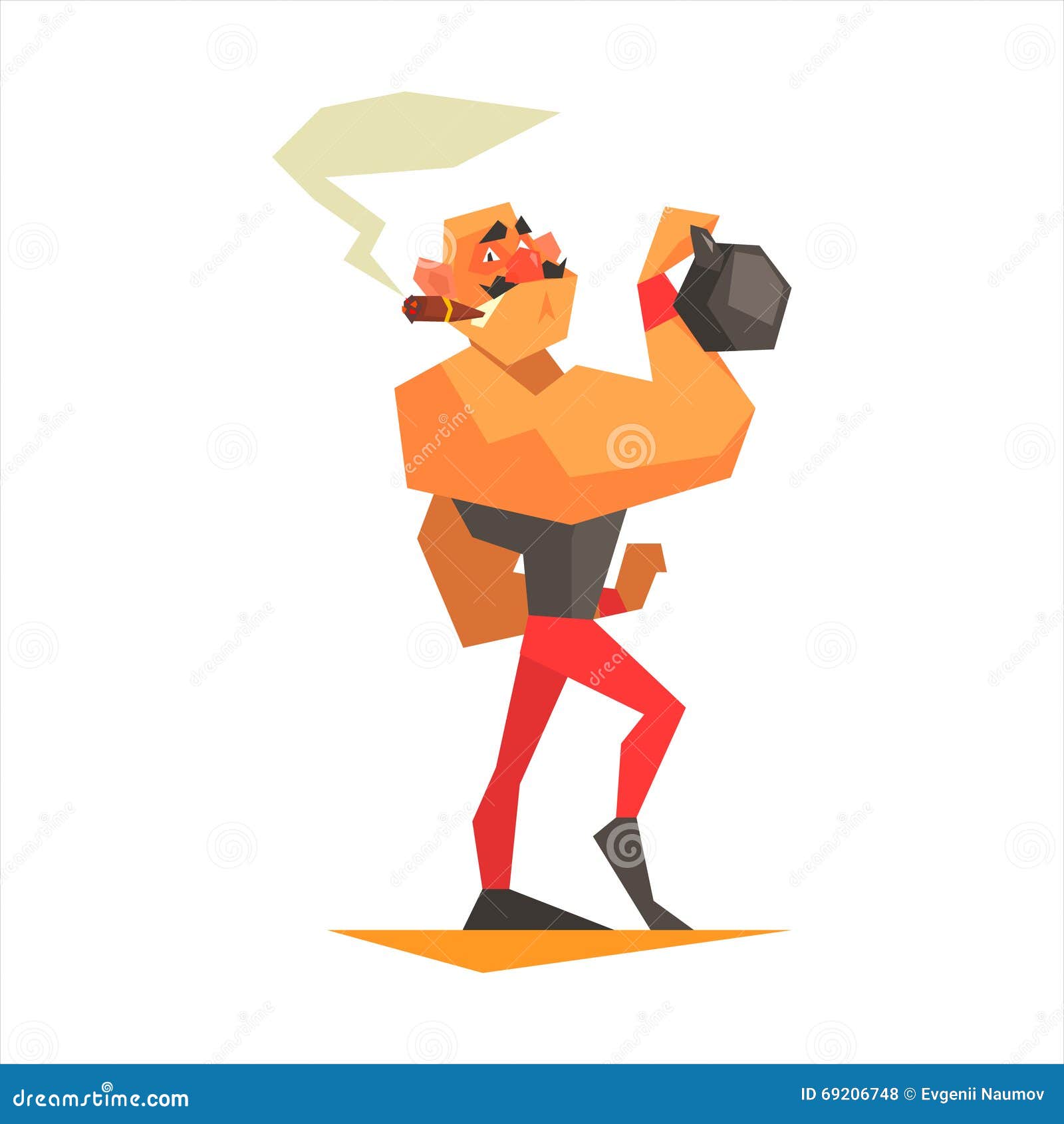 Circus Strongman Vector Illustration | CartoonDealer.com #19833656