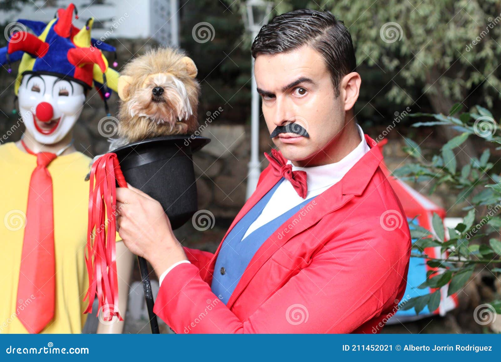 Circus Tamer with Vintage Look Stock Image - Image of burlesque ...