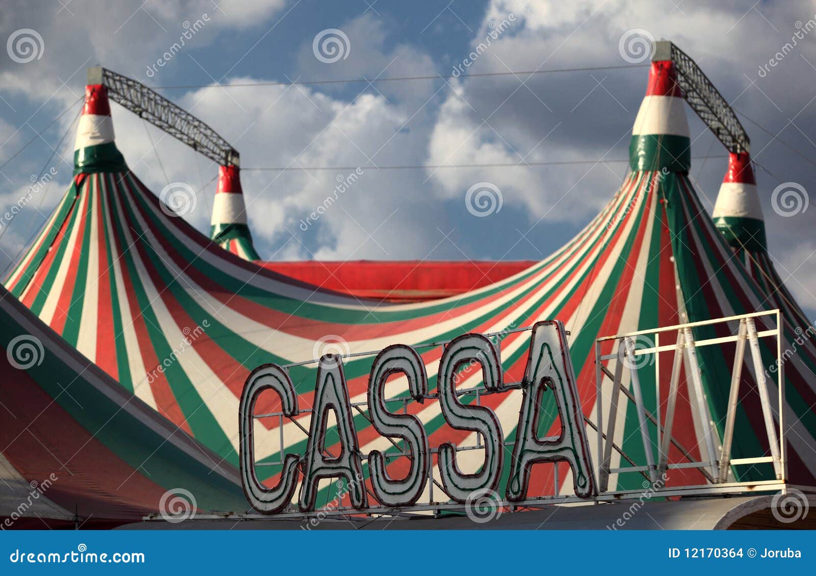 Circus tent stock photo. Image of striped, pylon, stripped - 12170364