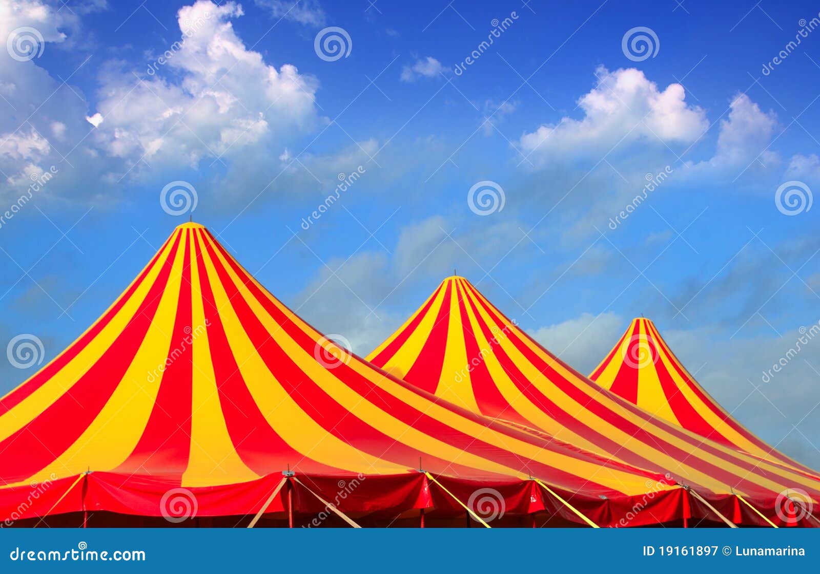 Circus Tent Red Orange and Yellow Stripped Pattern Stock Image - Image ...
