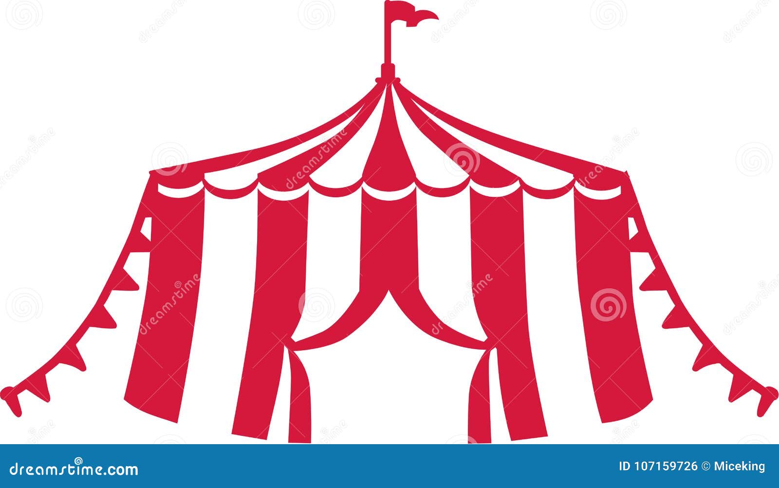 Circus tent vector stock vector. Illustration of pictogram - 107159726