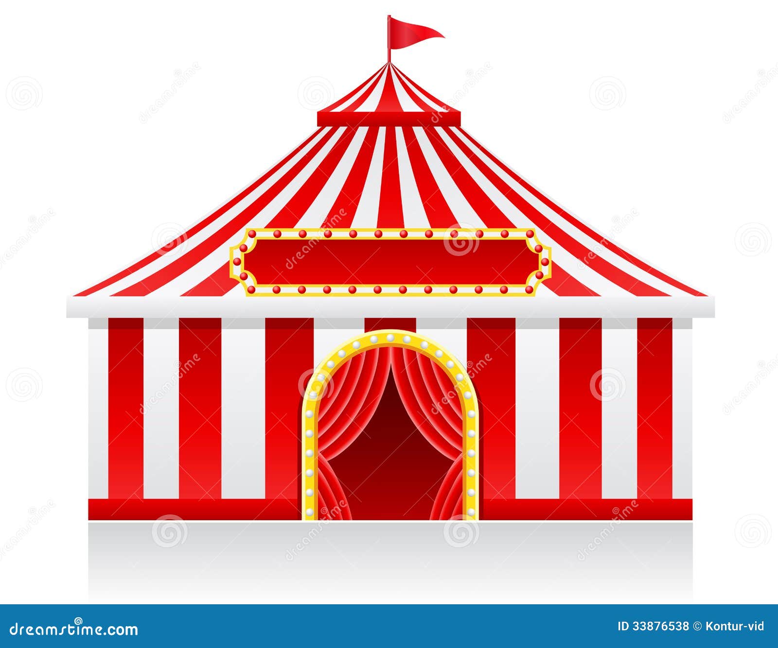 Circus Tent Vector Illustration Stock Vector - Illustration of placard ...