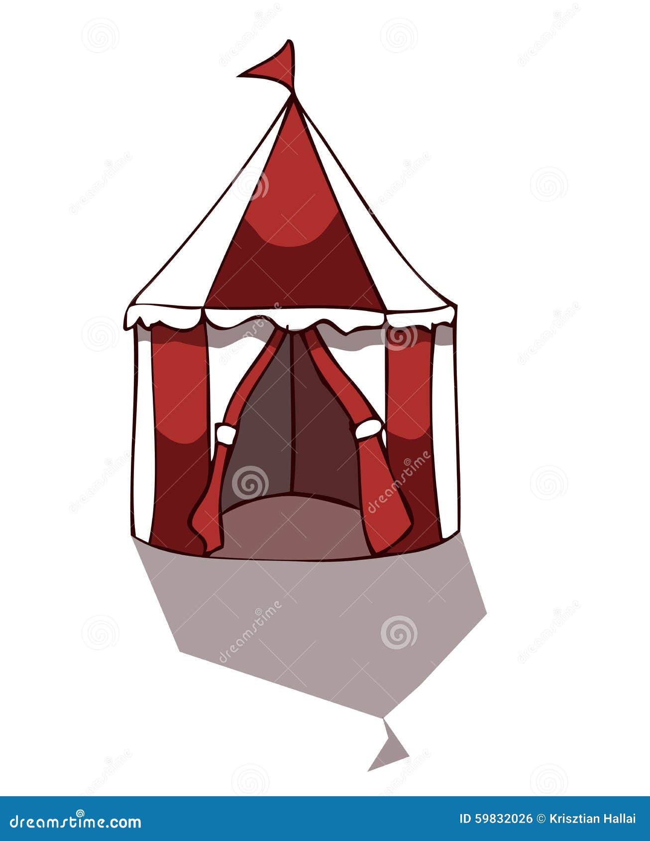 Circus Tent, Vector Illustration. Stock Vector - Illustration of ...