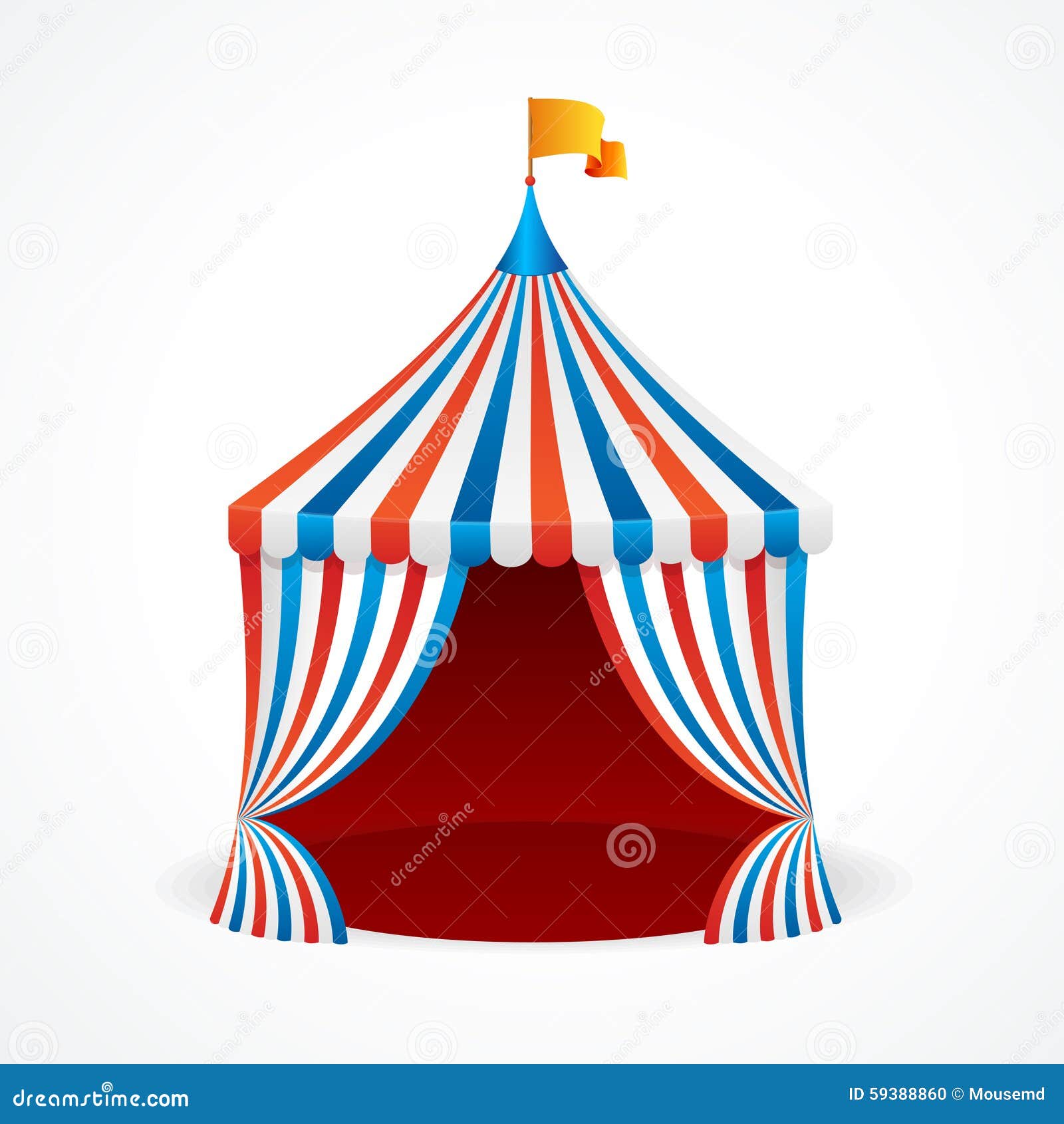 Circus Tent. Vector stock vector. Illustration of leisure - 59388860