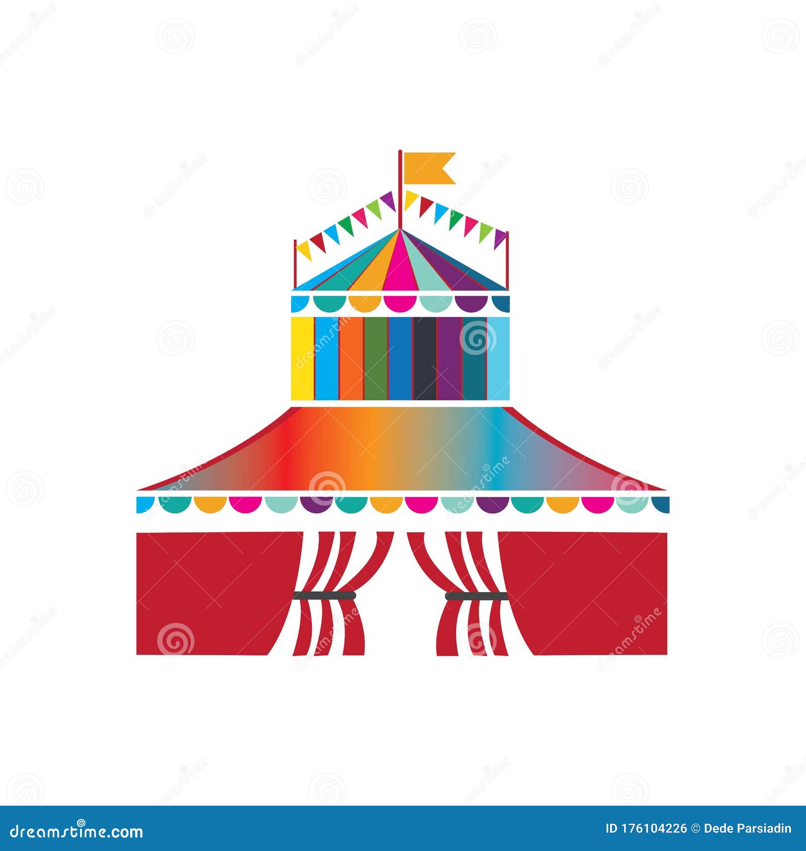 Circus Vector Illustration Design Stock Vector - Illustration of sign ...