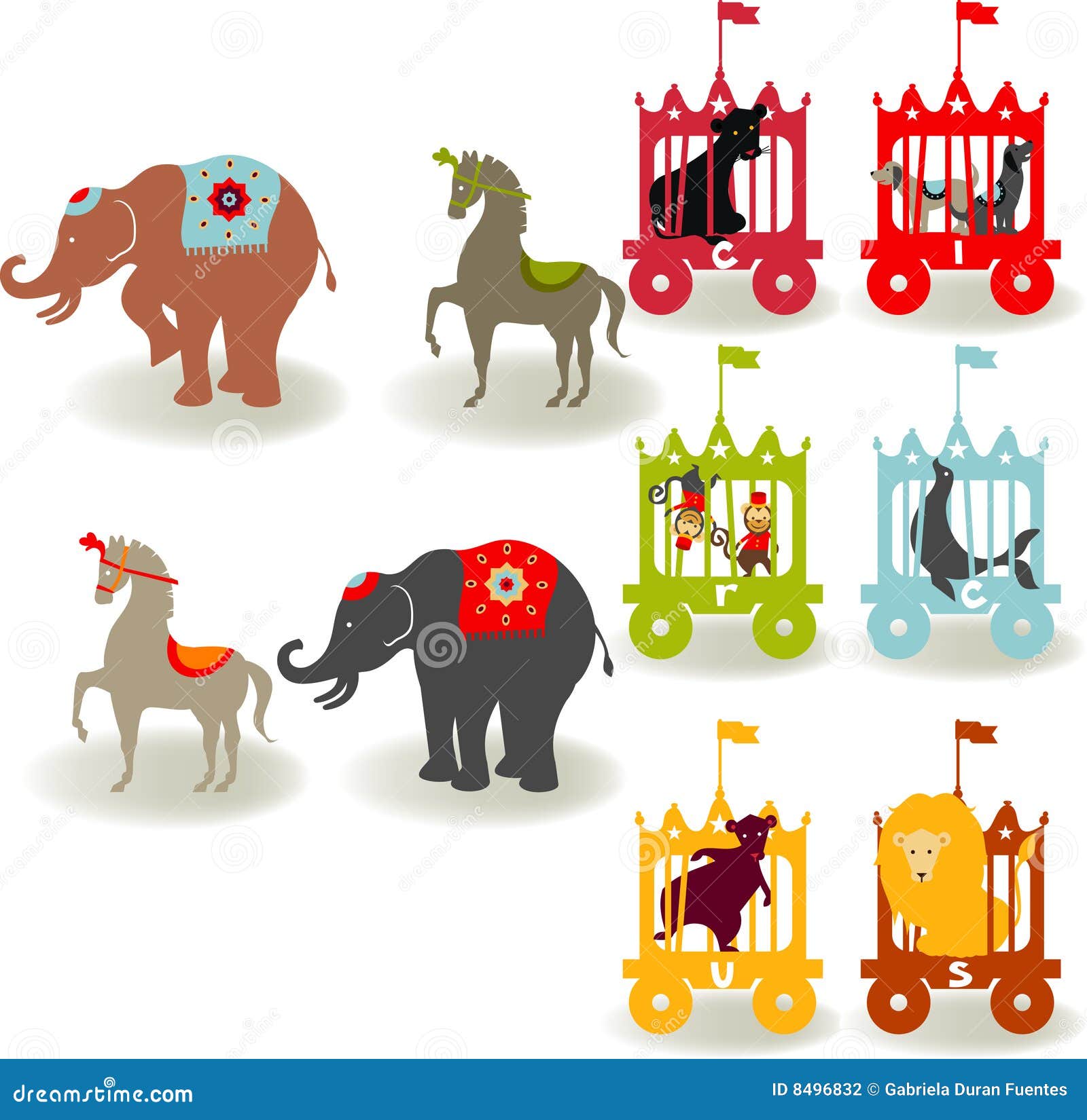 CircusTransport stock vector. Illustration of celebration - 8496832