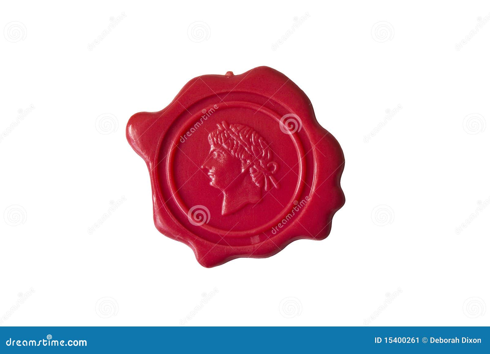 Cire de cachetage rouge image stock. Image du scellé - 15400261