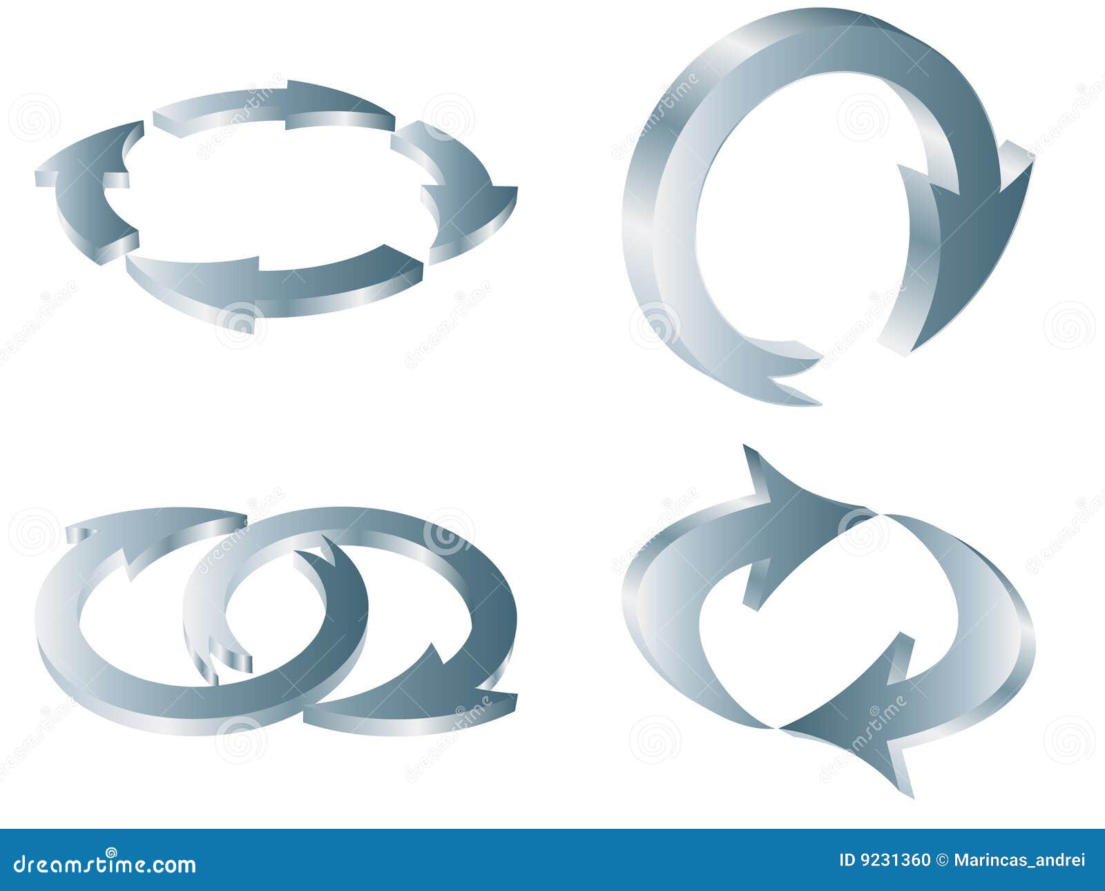 Cirkel pijlen vector illustratie. Illustration of legering - 9231360