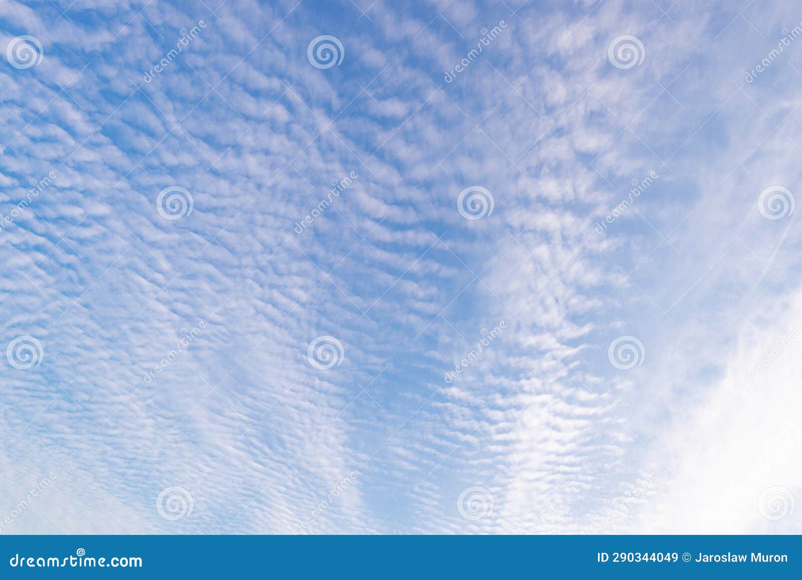 Cirrocumulus Clouds As Small Rounded Puffs Appear In Long Rows H ...