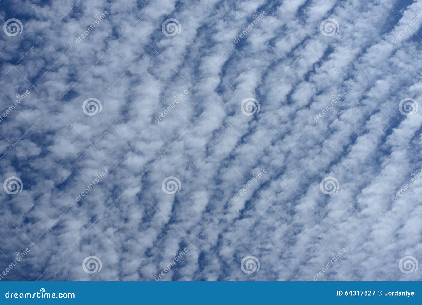 Cirrocumulus Floccus Clouds. Sky With White Clouds Royalty-Free Stock ...