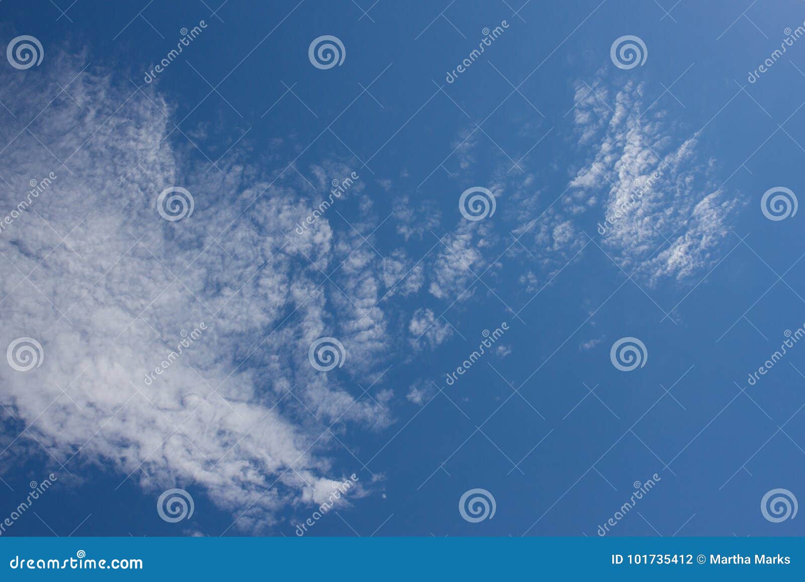 Cirrocumulus Clouds in a Blue Sky Stock Photo - Image of altitude ...