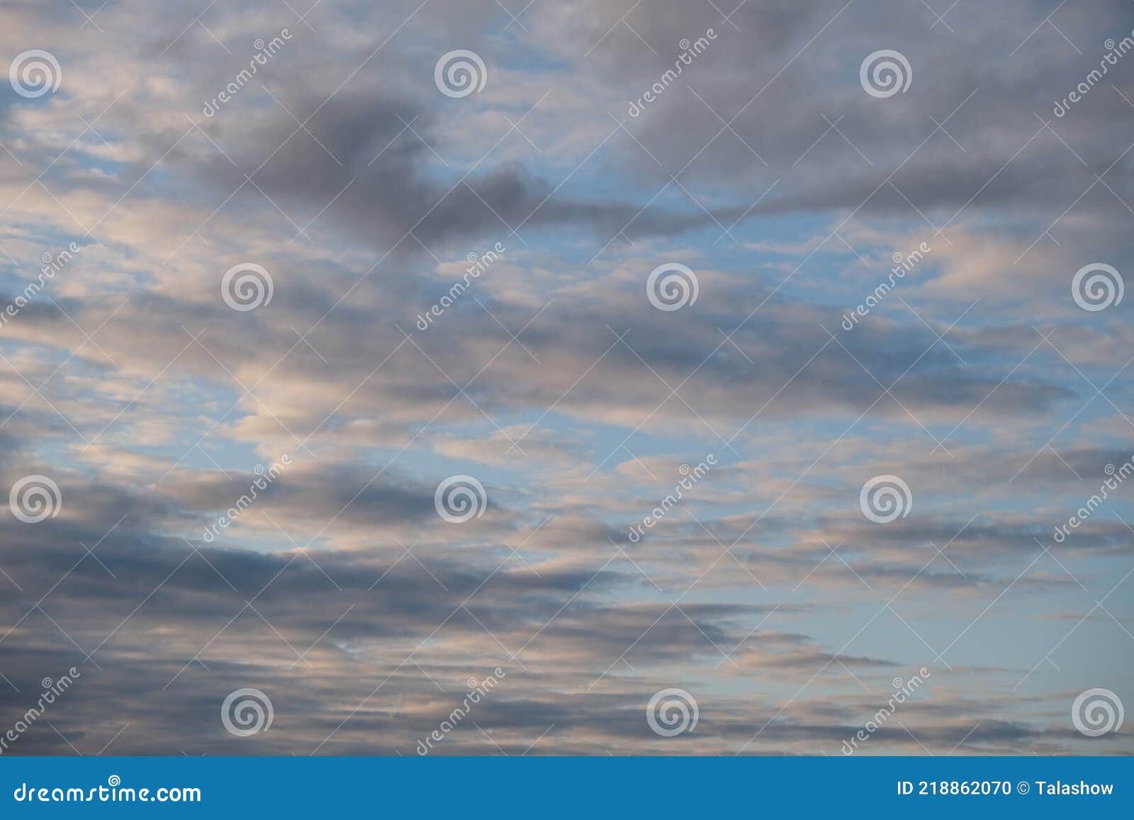 Cirrocumulus Clouds during Sunset Background Stock Photo - Image of ...