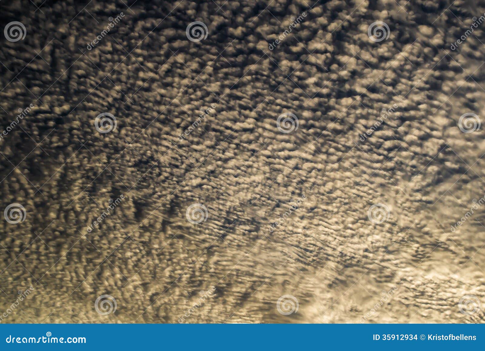 Cirrocumulus Clouds during Sunset Stock Photo - Image of clouds ...