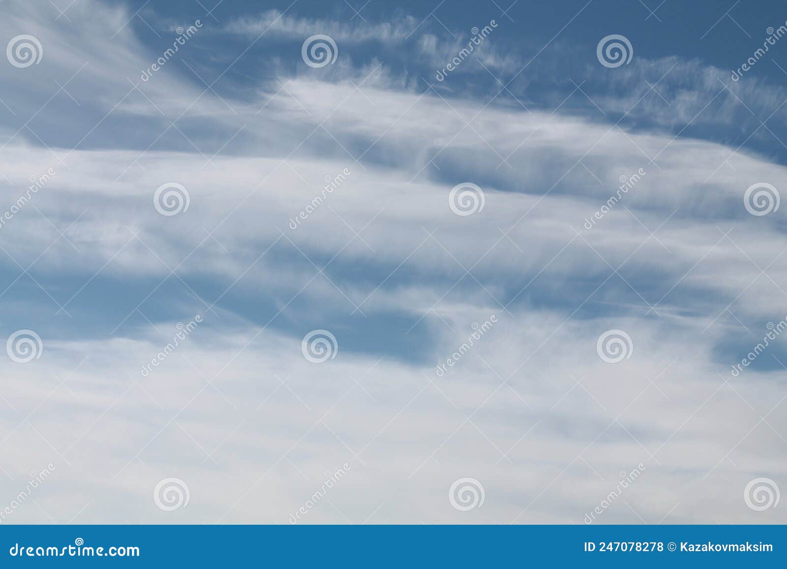 Cirrocumulus Lenticularis Clouds. Sky With White Clouds Stock Image ...