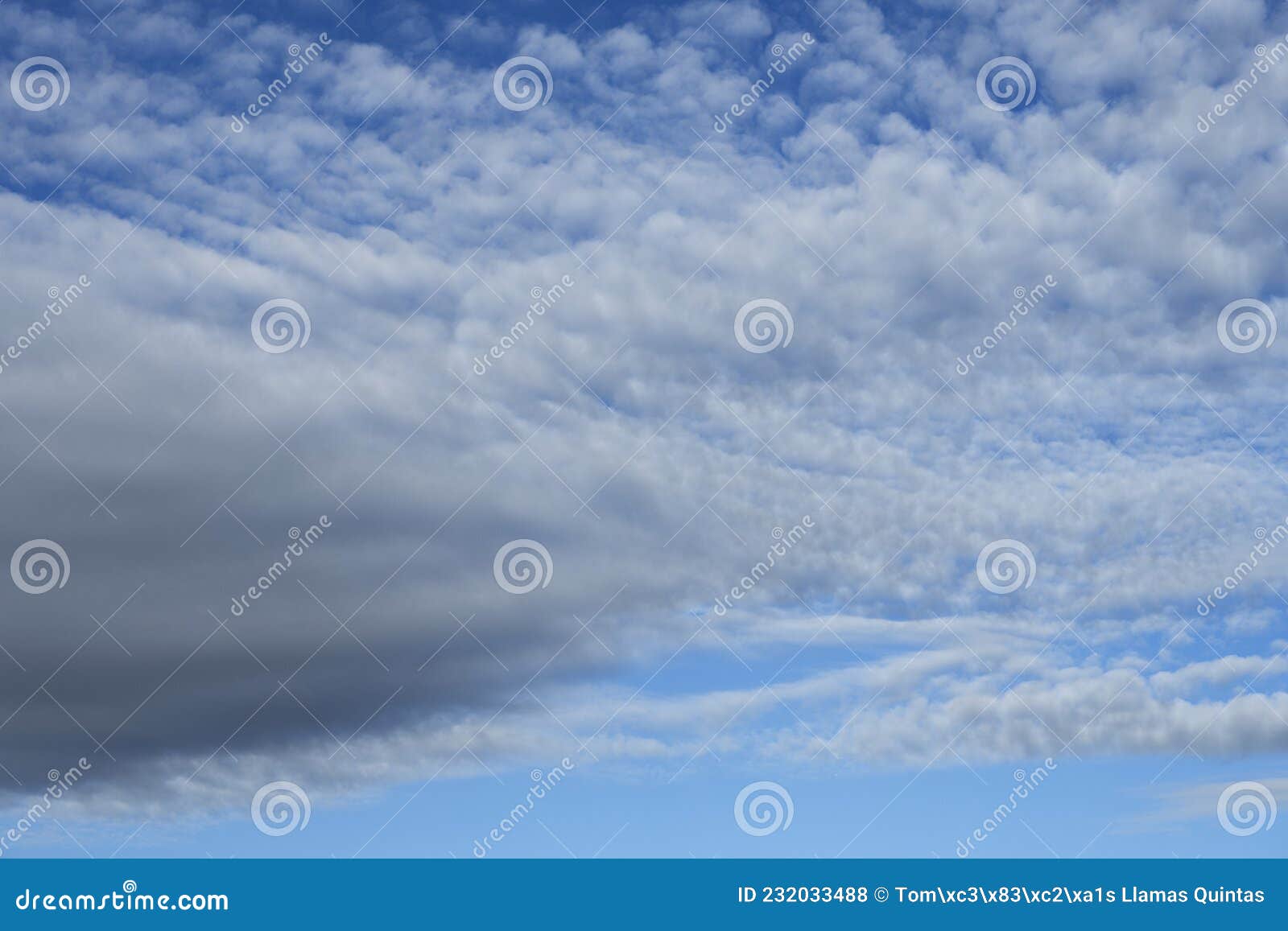 Cirrocumulus Threatening Rain on a Summer Day. Vector Water Stock Photo ...