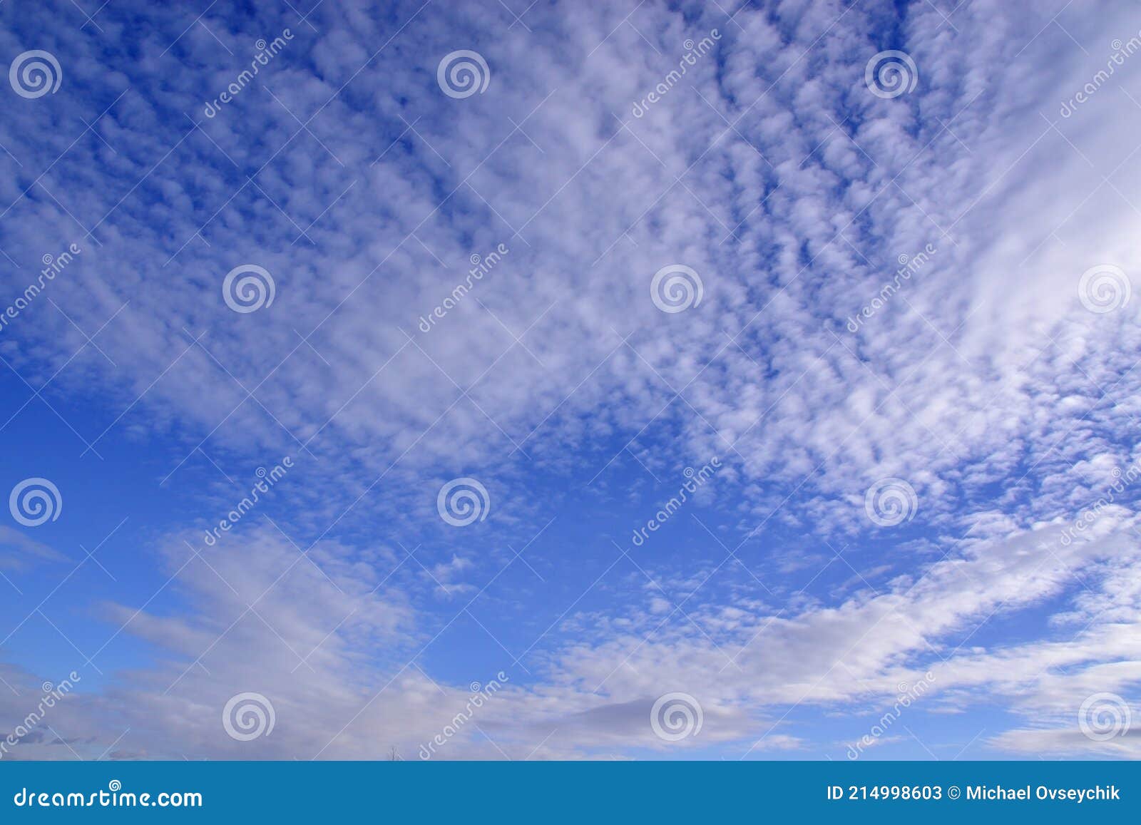Cirrostratus Clouds in the Blue Spring Sky Stock Image - Image of azure ...