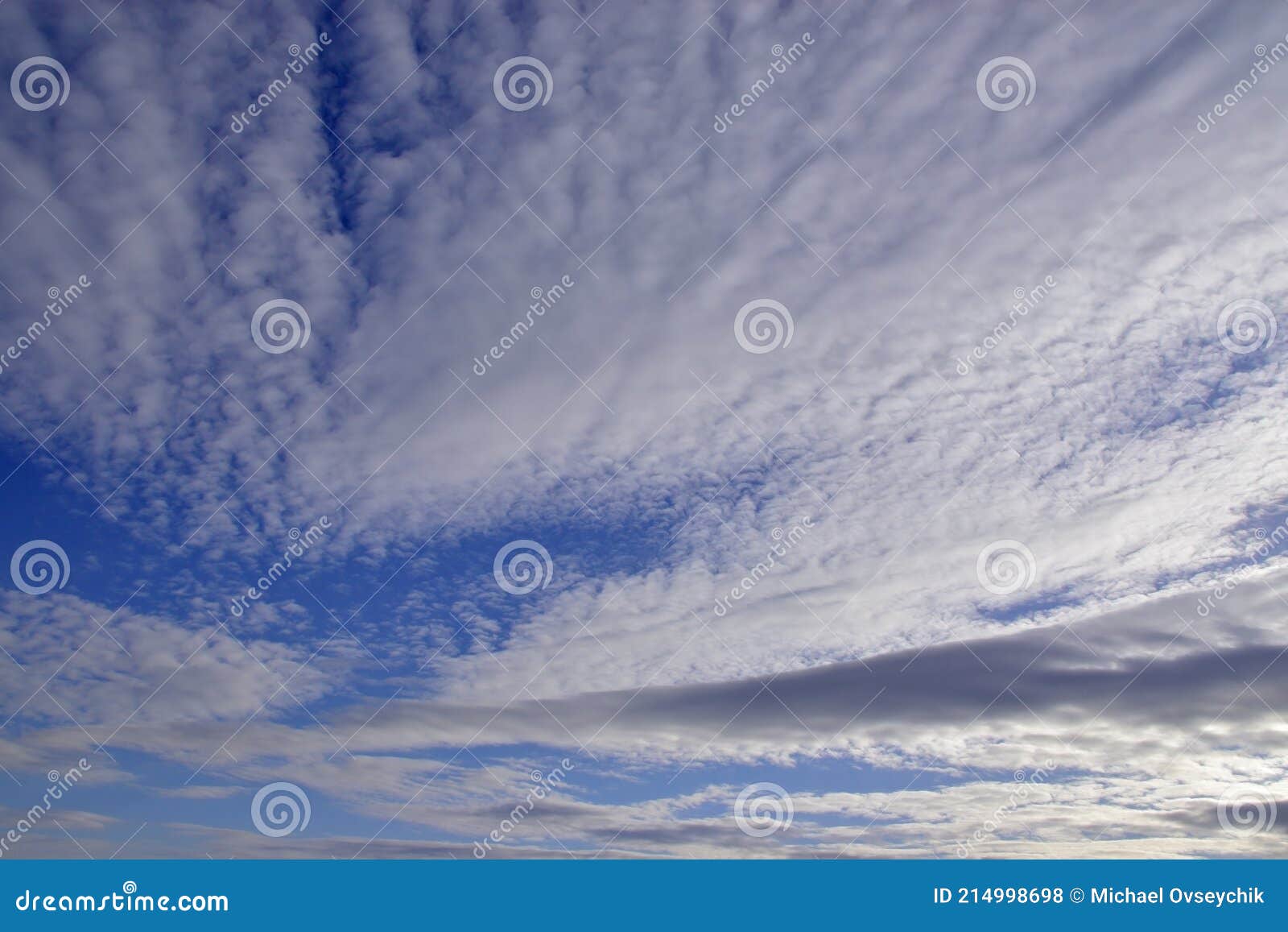 Cirrostratus Clouds in the Blue Spring Sky Stock Photo - Image of ...