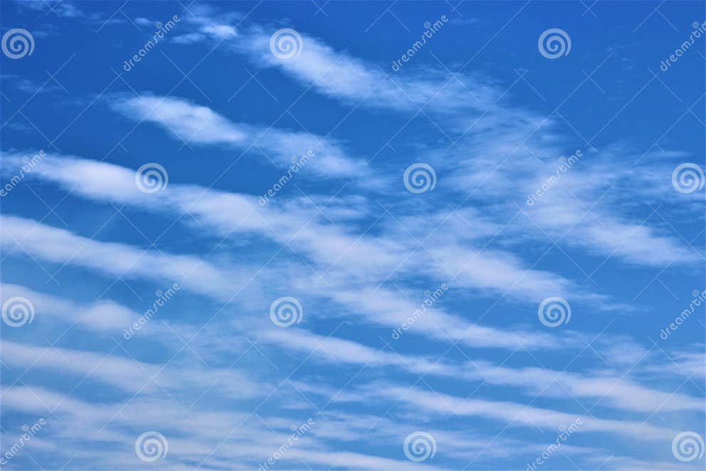 Cirrus clouds stock image. Image of flattened, clouds - 90191023