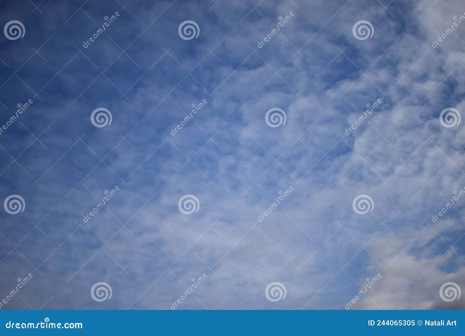 Cirrus Clouds Formation with Blue Sky Background Stock Image - Image of ...