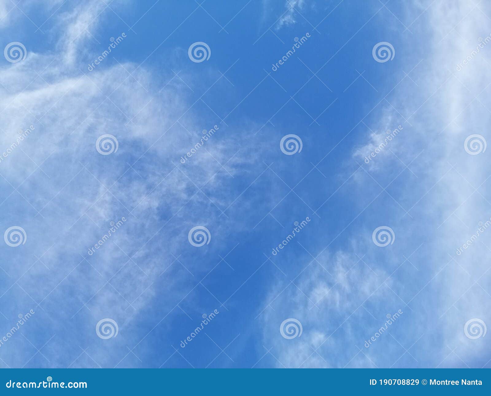 Cirrus Clouds on Blue Sky Background. Stock Image - Image of name ...