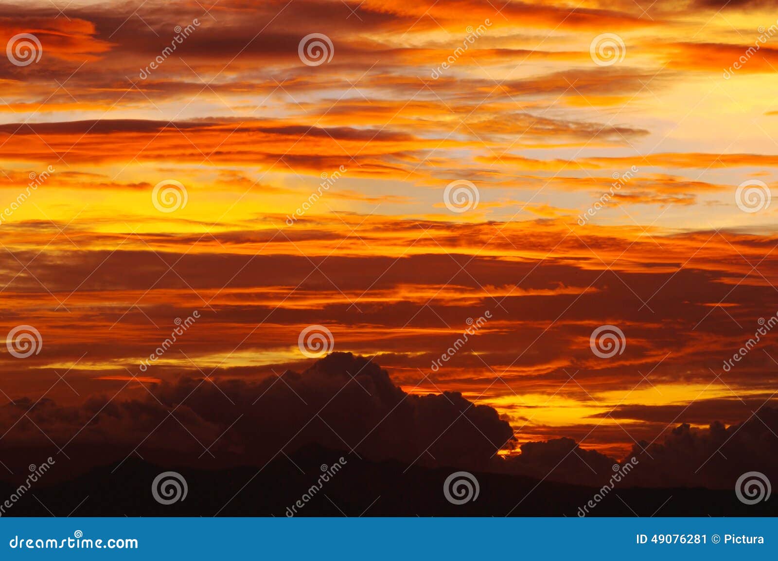Yellow Sunset Sky