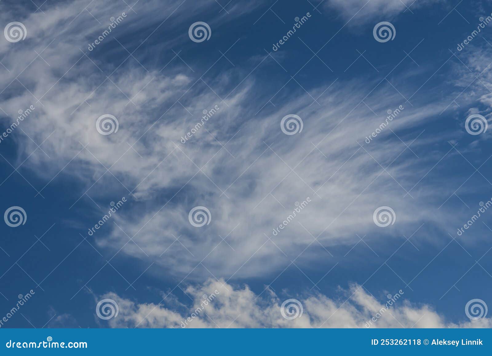Cirrus and Layered Clouds in the Sky Stock Photo - Image of layered ...