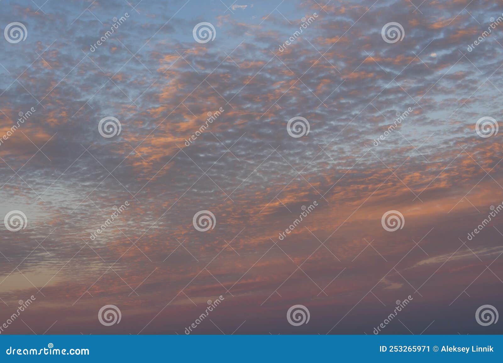 Cirrus and Layered Clouds in the Sky Stock Image - Image of beautiful ...