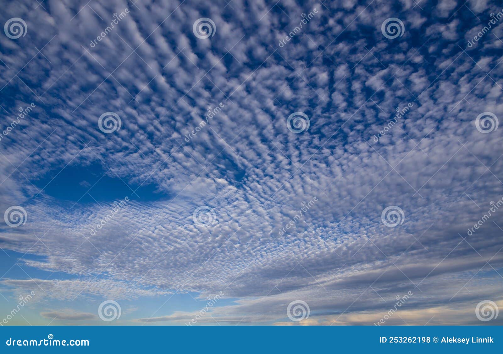 Cirrus and Layered Clouds in the Sky Stock Photo - Image of nature ...