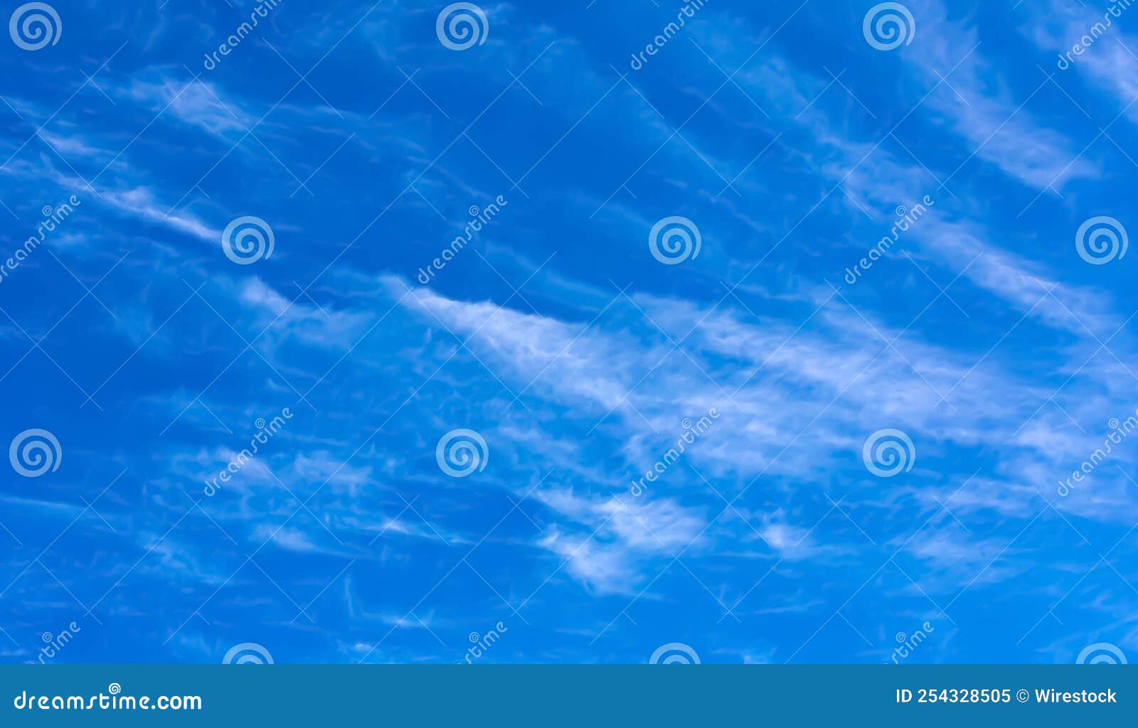 Clouds in Dramatic Blue Sky Stock Image - Image of puffy, heaven: 254328505